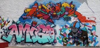 New robot graffiti by Nerf in Palermo | BA Street Art