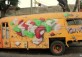 Bus painted by Nerf with his amazing graffiti cubes | BA Street Art