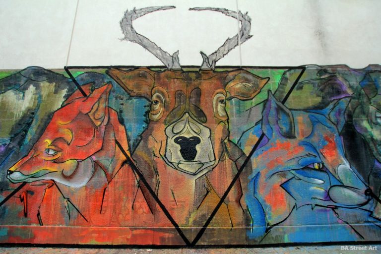 Animal cruelty new mural by Patxi in Almagro | Buenos Aires Street Art