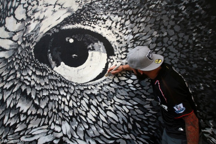 Owl mural by Paul Mericle in Buenos Aires | Buenos Aires Street Art