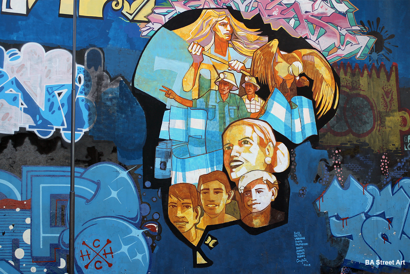 Evita street art - murals & political propaganda featuring Eva Perón in ...