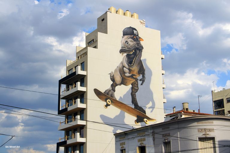 Buenos Aires graffiti artists paint jungle wall in Palermo | BA Street Art