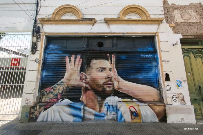 New Leo Messi mural in Buenos Aires by Causi Art | BA Street Art