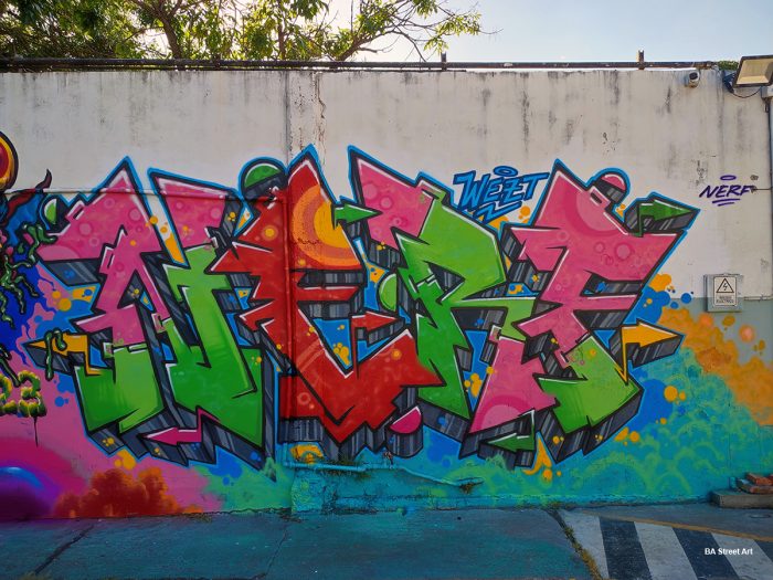 Graffiti artists Dame & Nerf paint new pieces in Chacarita | BA Street Art