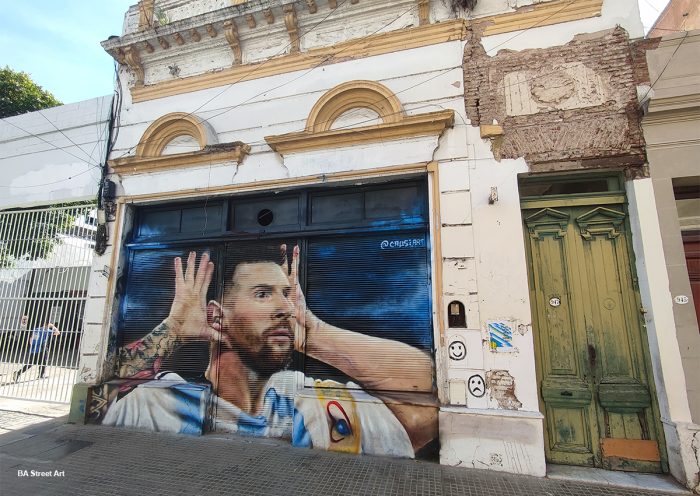 New Leo Messi mural in Buenos Aires by Causi Art | BA Street Art