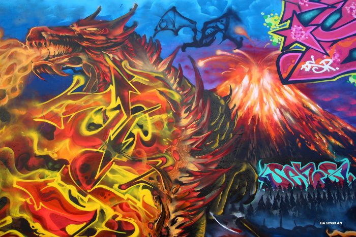 Graffiti artists paint futuristic collaboration in Palermo | BA Street Art