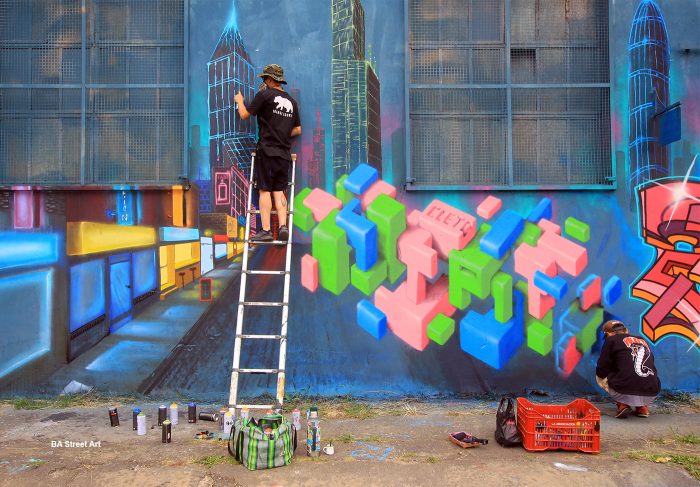 Graffiti & street artists paint at Las Sierras Graff | BA Street Art