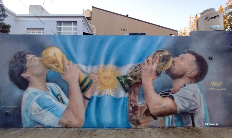Messi murals in Buenos Aires painted by different street artists | BA ...