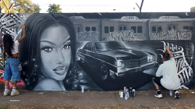 Graffiti artists paint at San Martin Graff in Buenos Aires | BA Street Art